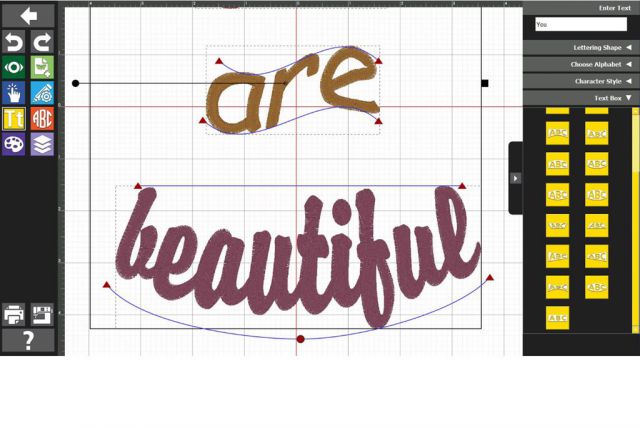 Logiciel de broderie Bernina Toolbox - Lettrage - Mercerie de rêve